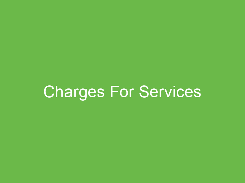 Charges For Services - St James Medical Centre